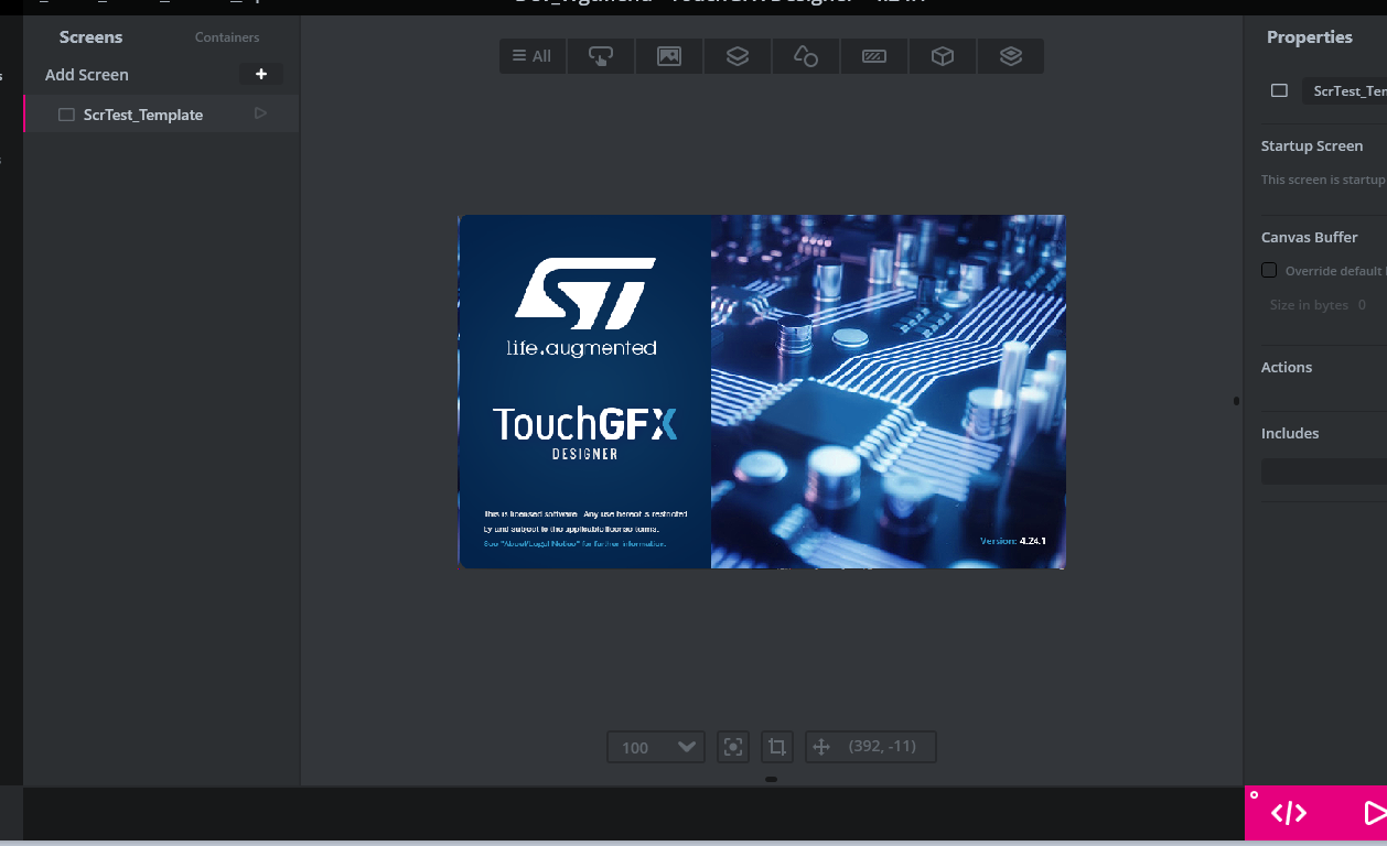 Solved: GfxDesigner: make the splash screen go away only a... - STMicroelectronics Community