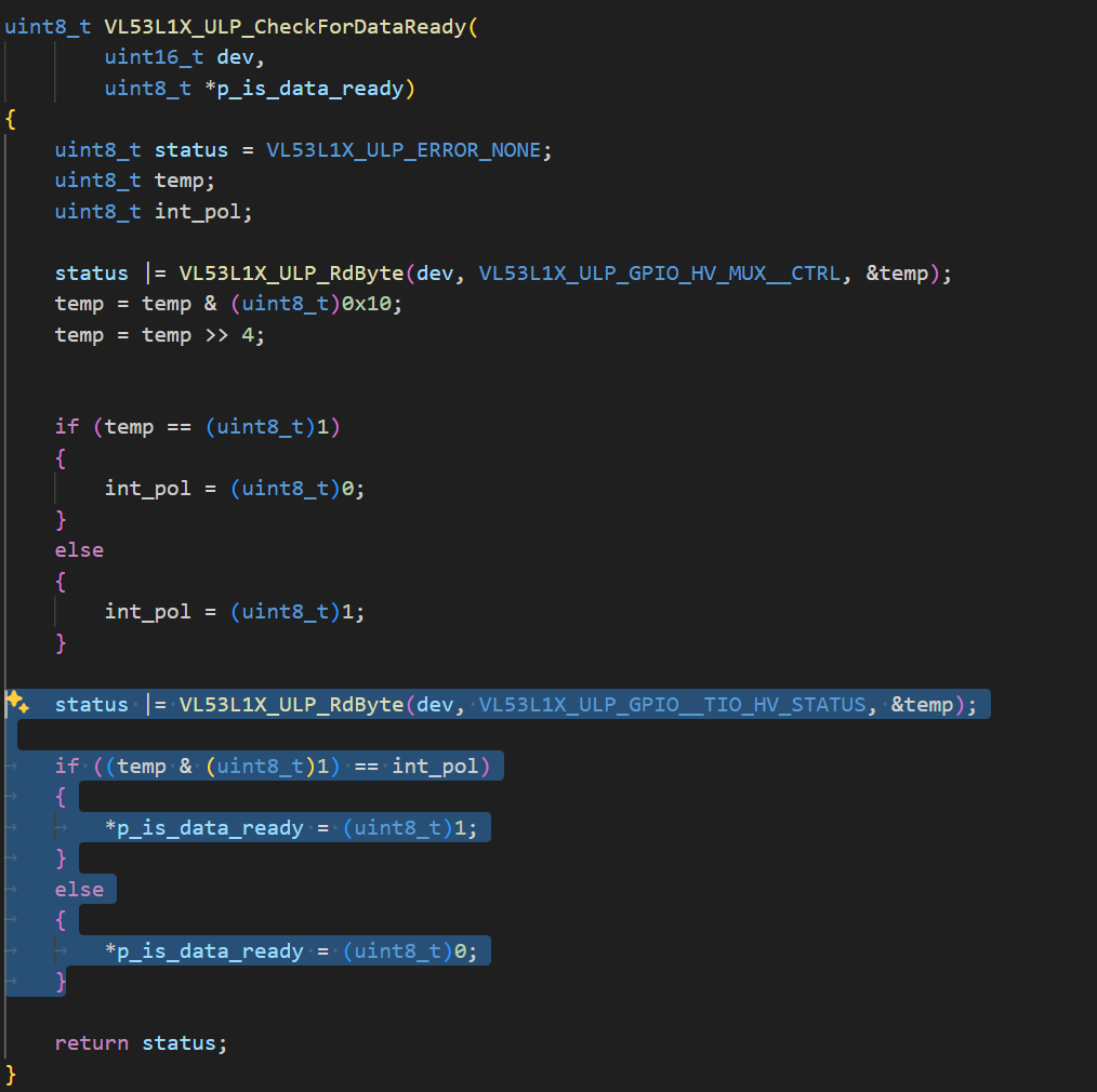 Solved: Problems with initialization of VL53L1X - STMicroelectronics Community