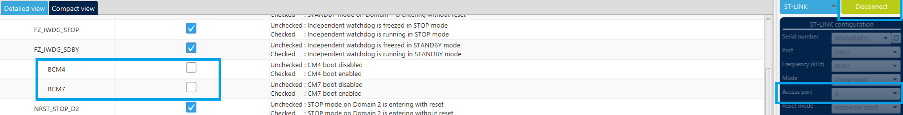 How To Enable Disable Cores On Dual Core Stm32h7 U Stmicroelectronics Community
