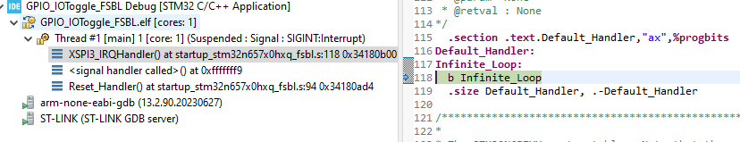 Solved: STM32N6 Nucleo - Interrupt loop preventing bootup - STMicroelectronics Community