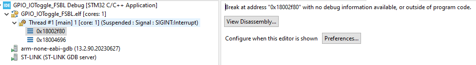 Solved: STM32N6 Nucleo - Interrupt loop preventing bootup - STMicroelectronics Community