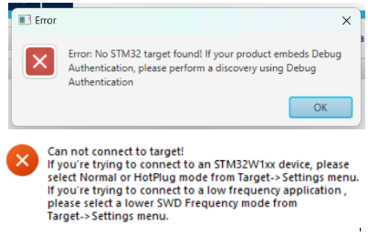 Solved: ST-Link can't connect to STM32H750VB - STMicroelectronics Community