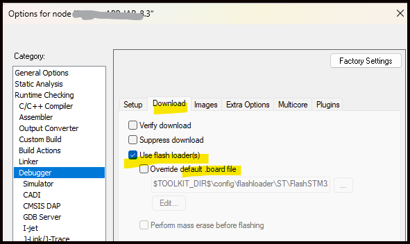 .hex image downloading failed in external memory ... - STMicroelectronics Community
