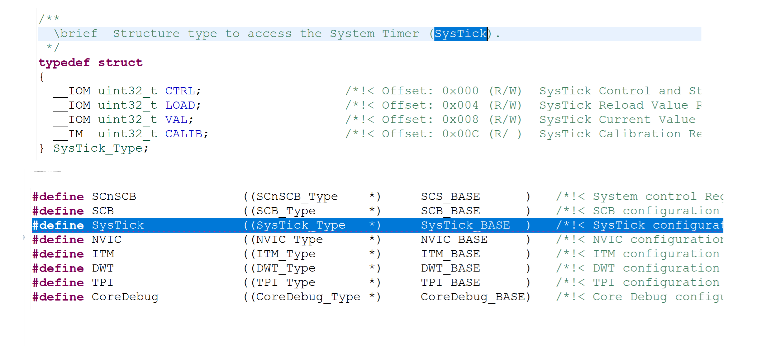 Solved: SYSTICK access issue - STMicroelectronics Community
