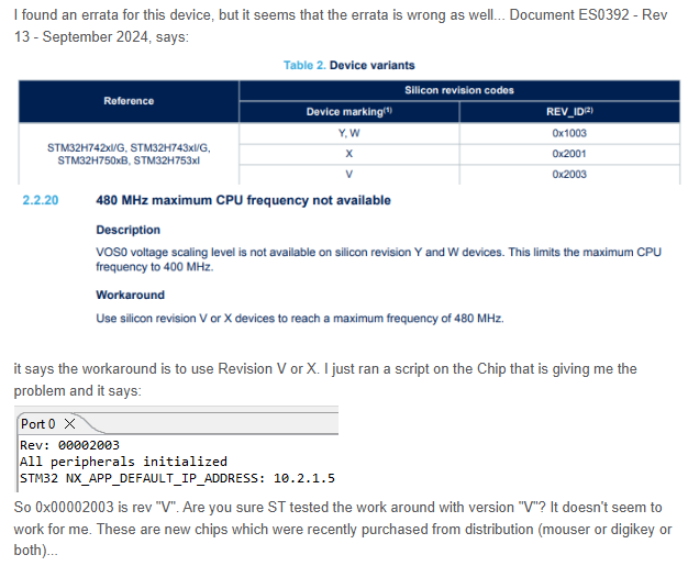 Solved: H743 ethernet clocking issue - STMicroelectronics Community
