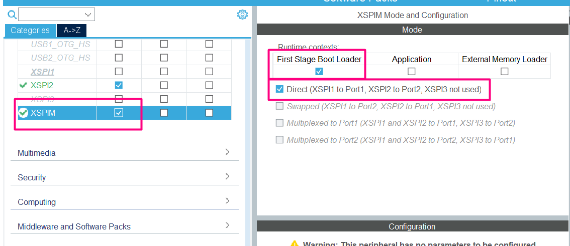 How to execute code from the external PSRAM using ... - STMicroelectronics Community
