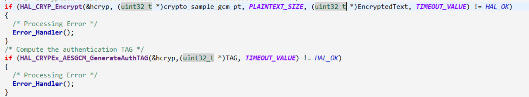 Solved: STM32U585: AES GCM Tag mismatch - STMicroelectronics Community