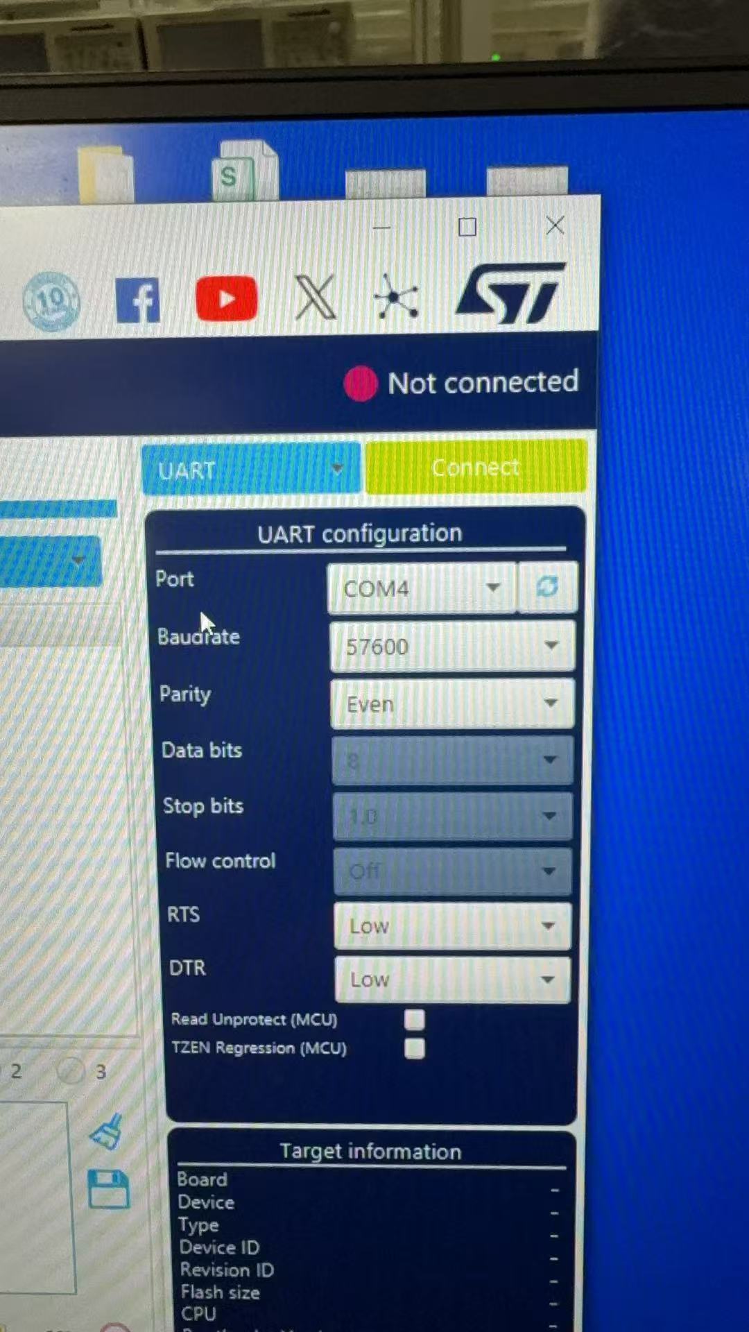 STM32G031 issue when using CubeProgrammer with UAR... - STMicroelectronics Community