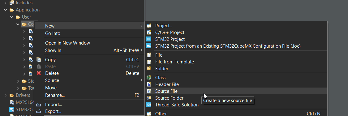 Import correctly Touch GFX project to Cube IDE - STMicroelectronics ...