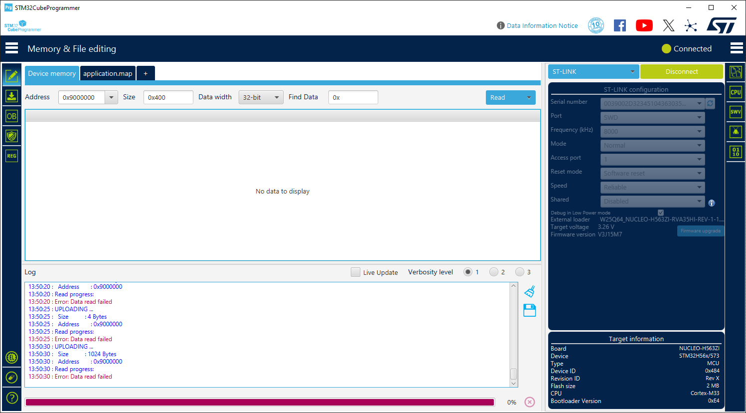 Solved: Nucleo-H563ZI with RVA35HI - TouchGFX demo project... - STMicroelectronics Community