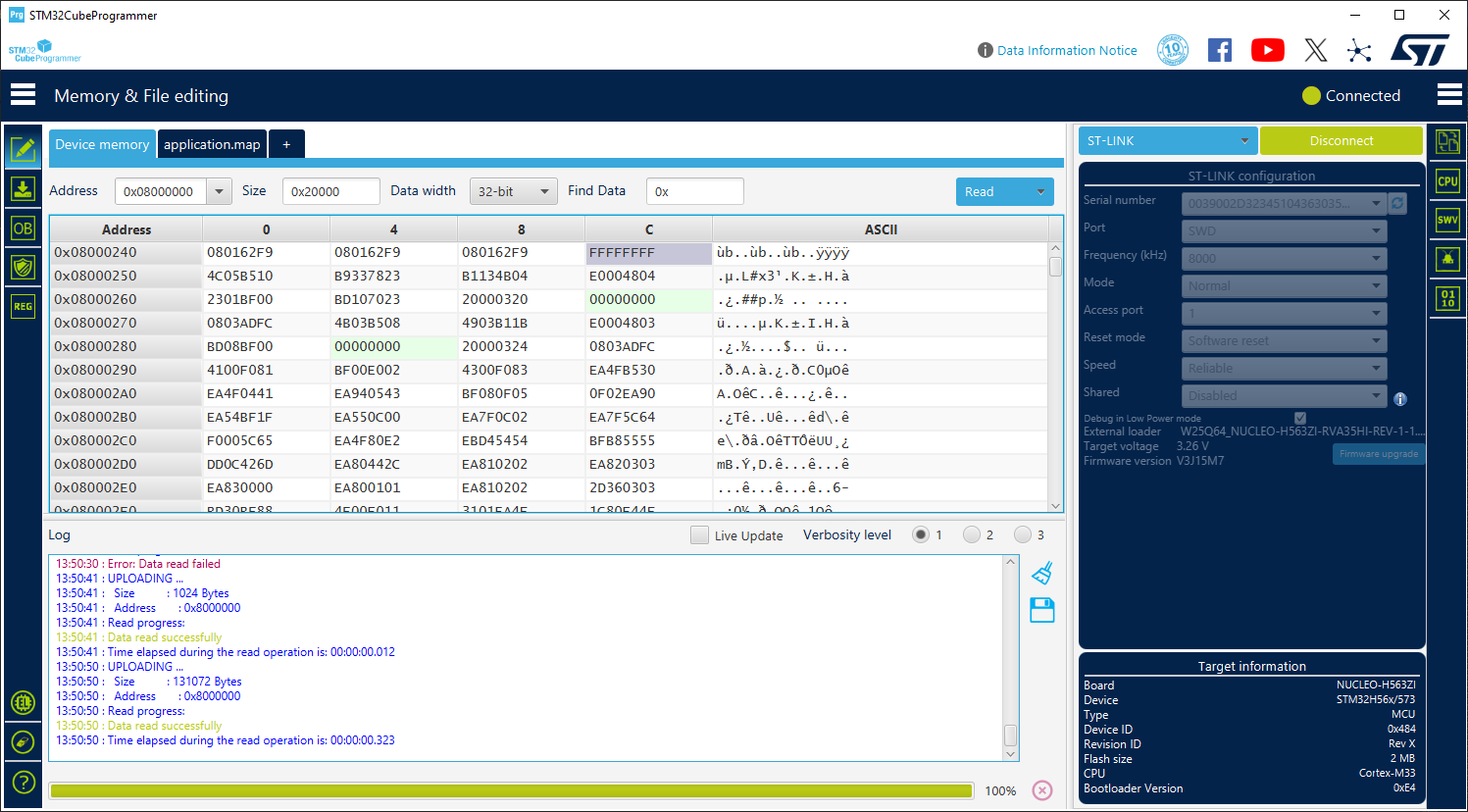 Solved: Nucleo-H563ZI with RVA35HI - TouchGFX demo project... - STMicroelectronics Community