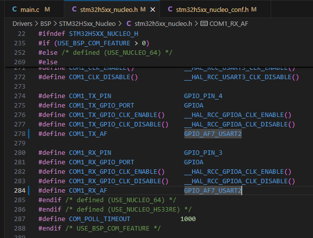CubeMX virtual com port for NUCLEO-H533RE does not... - STMicroelectronics Community