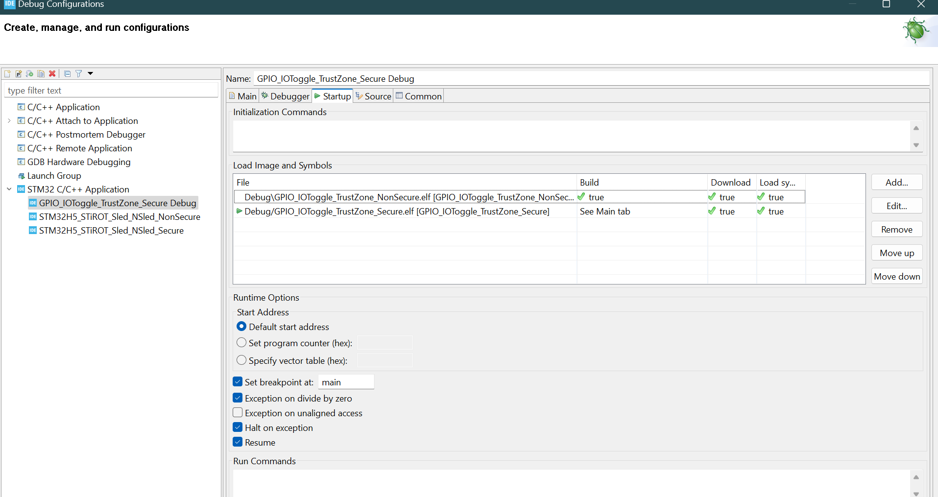 Nucleo-H563ZI: Blink LED with TrustZone enabled - STMicroelectronics ...