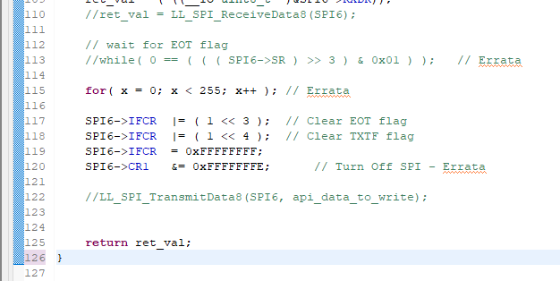 Solved: STM32H723 - SPI stop working randomnly - STMicroelectronics Community