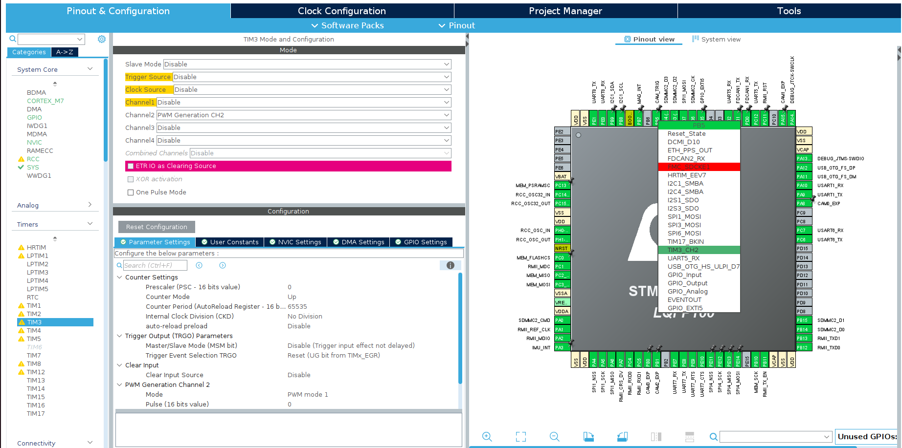 [STM32H743VITx] PWM Configuration - STMicroelectronics Community