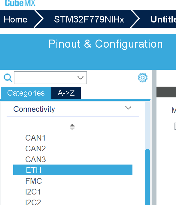 Solved: No ETH Connectivity Option for STM32F779 - STMicroelectronics Community