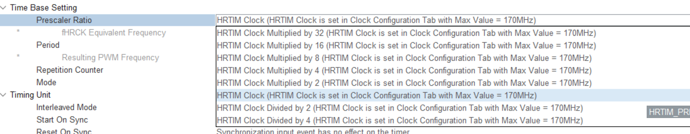 Solved: HRTIM has minimum CR values???? - STMicroelectronics Community