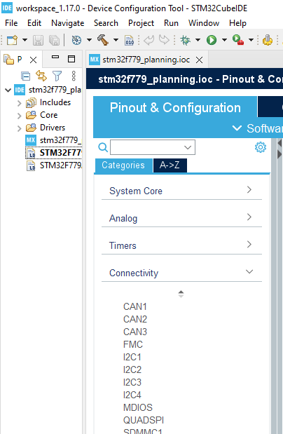 Solved: No ETH Connectivity Option for STM32F779 - STMicroelectronics Community