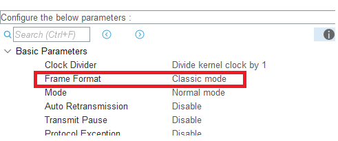 Solved: Setting FDCAN port parameters of STM32G0B1x for co... - STMicroelectronics Community
