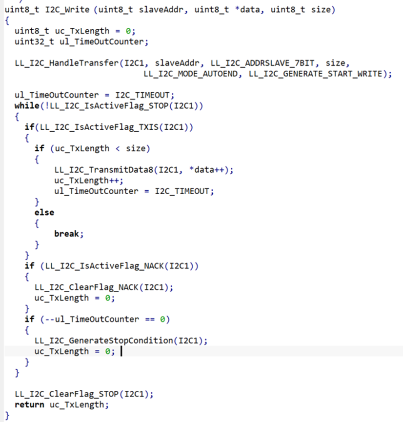 STM32C031C6 I2C error handling - STMicroelectronics Community
