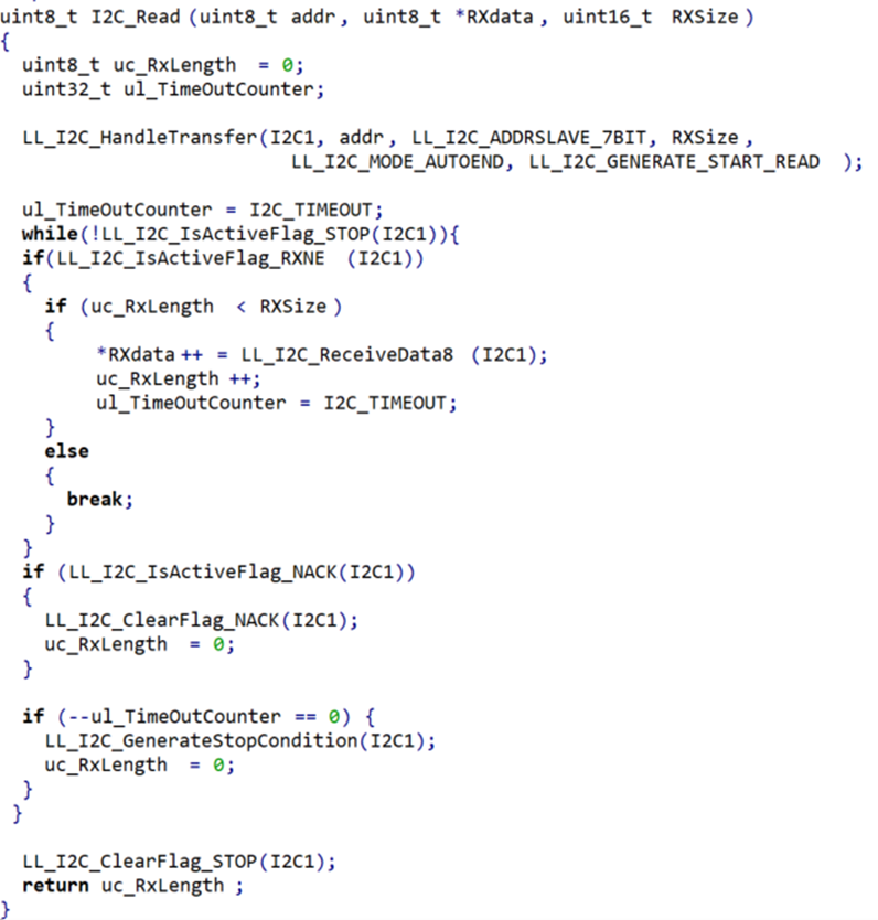 STM32C031C6 I2C error handling - STMicroelectronics Community