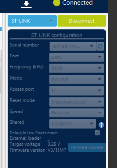 Solved: Error in initializing ST-LINK device. Reason: No d... - STMicroelectronics Community
