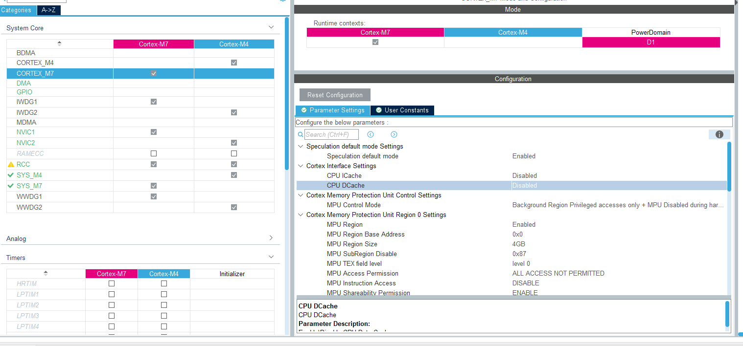 Solved Unable To Connect To Stm32h747 After Flashing Code Stmicroelectronics Community