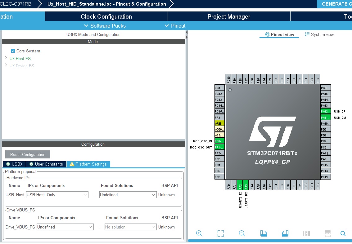 Solved Example Via Cubeide Is Ok But Same Via Mx Is Not Stmicroelectronics Community