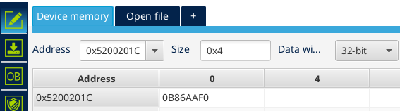 STM32CubeProg stm32h7xx Option Bytes User Configur ...