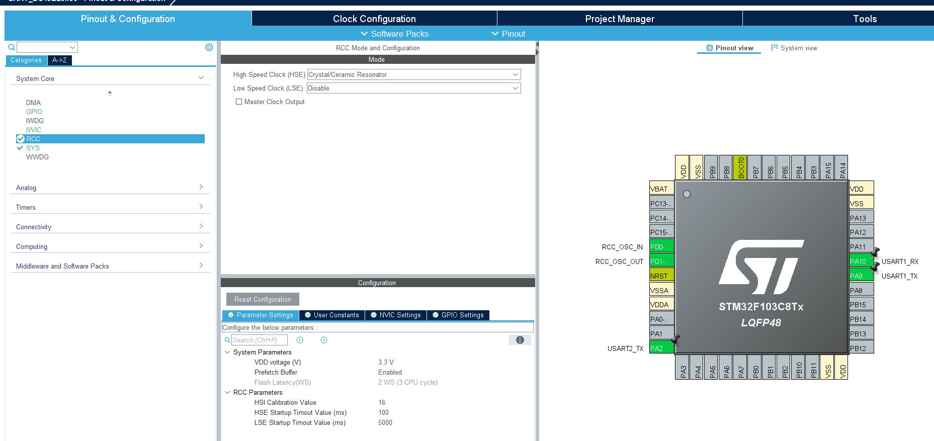 Block for sending values through the UART - STMicroelectronics Community