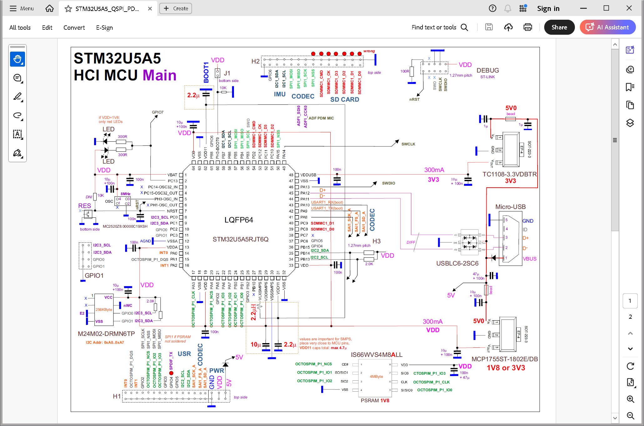 Solved: STM32U5A5VJT6Q VDD11 connection - STMicroelectronics Community