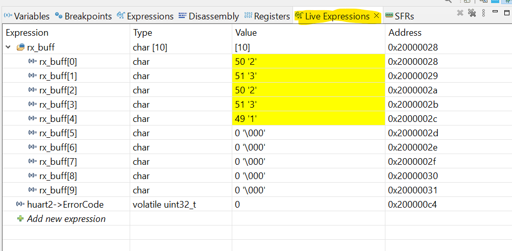 HAL_UART_Receive_IT problem with size argument oth... - STMicroelectronics Community