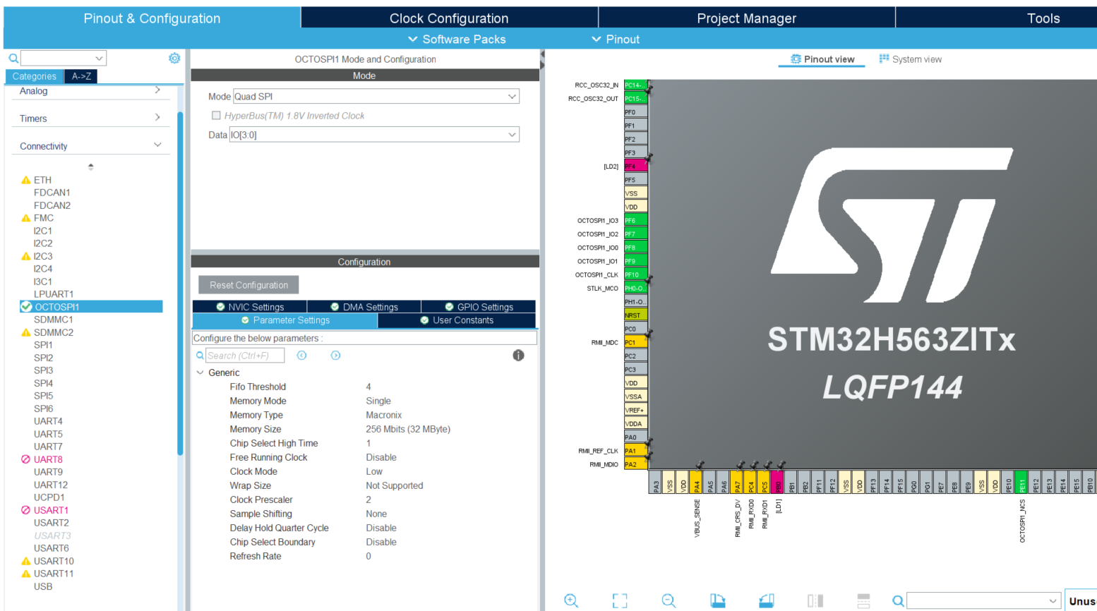 How to Interface and configure the STM32H563ZI wi... - STMicroelectronics Community