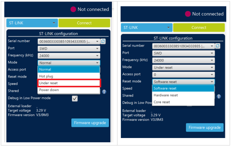 STM32H745ZGT6 Unable to Connect - STMicroelectronics Community