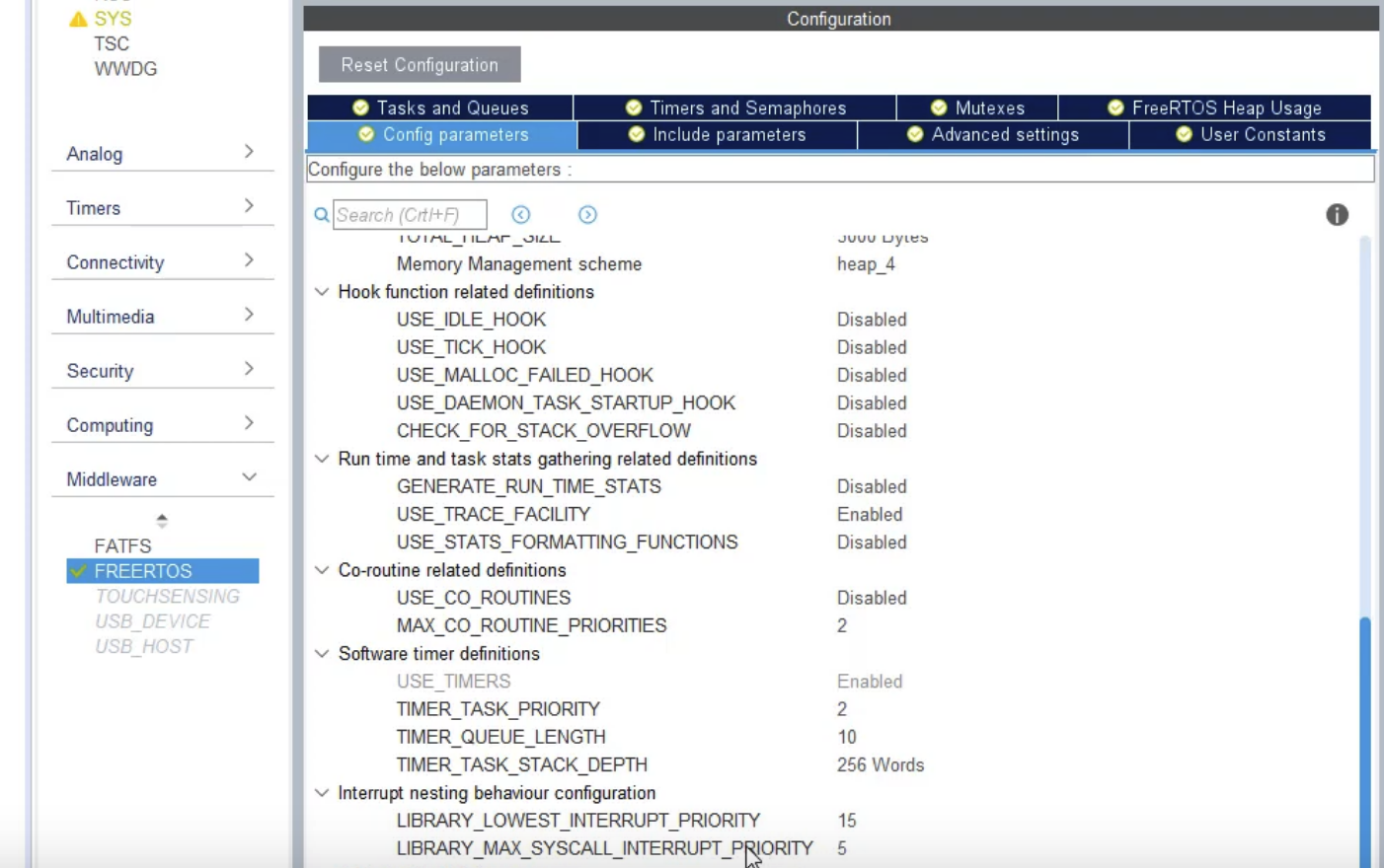 Solved Different Freertos In Latest Cubemx Stmicroelectronics Community 