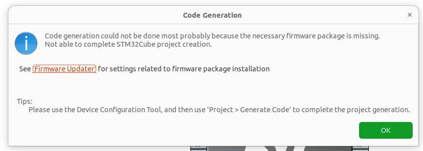 Solved: CudeIDE , does'nt generate any Code File - STMicroelectronics Community