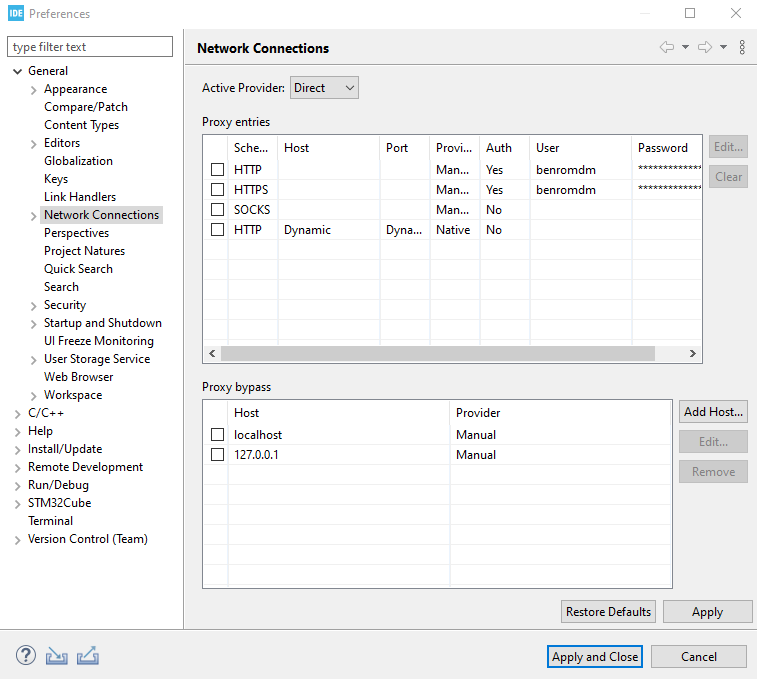 Network connection issue in cube ide - STMicroelectronics Community