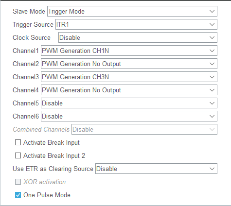 Phase shifted pulses using pwm - STMicroelectronics Community