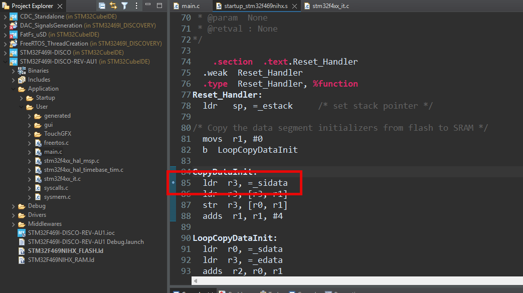 Debug Mode not Working STM32F469I-DISCO in STM32Cu... - STMicroelectronics Community