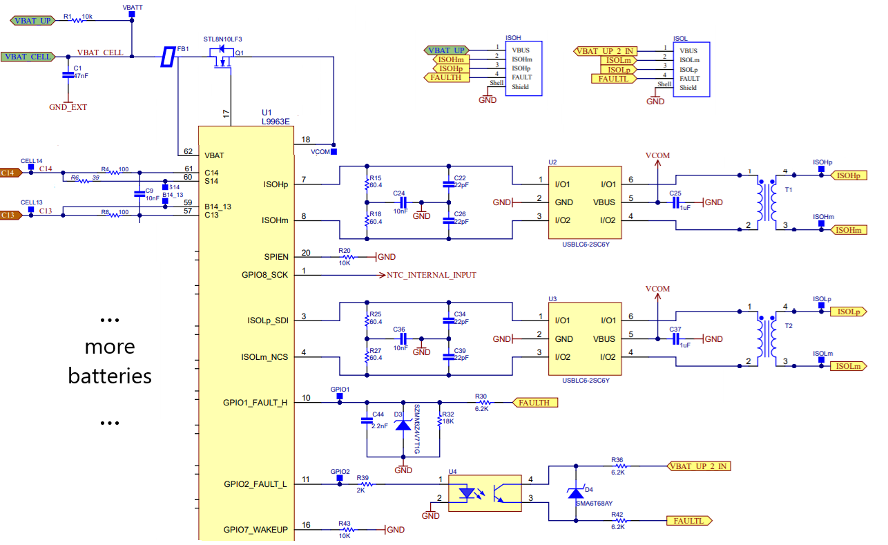AEK-POW-BMS63EN Short CIrcuit on Daisy Chain - STMicroelectronics Community