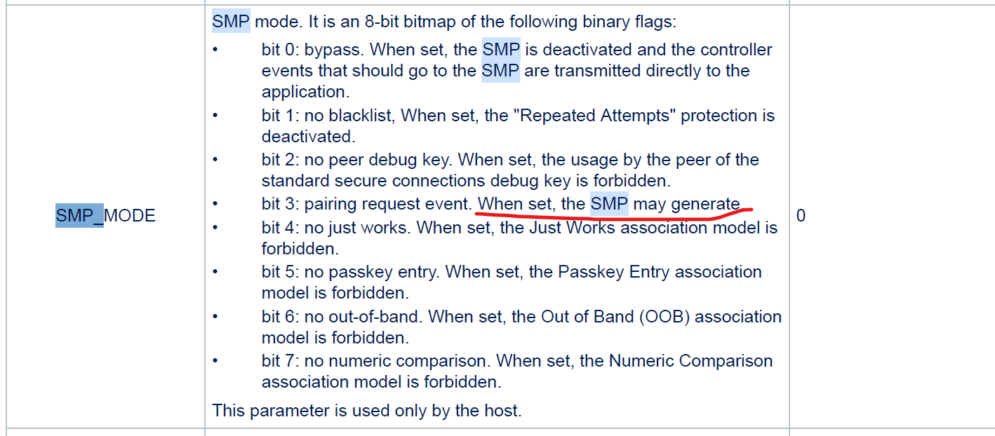 Solved: Accepting / rejecting pairing requests on STM32WB5... - STMicroelectronics Community