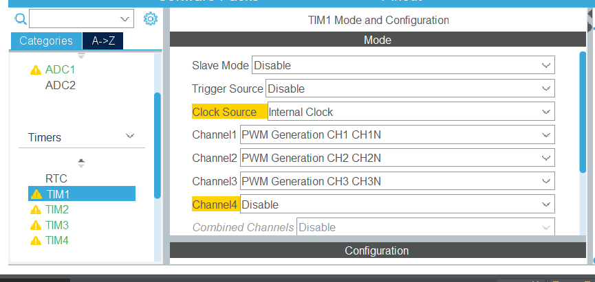 Injected ADC on PWM timer (Timer1) - STMicroelectronics Community
