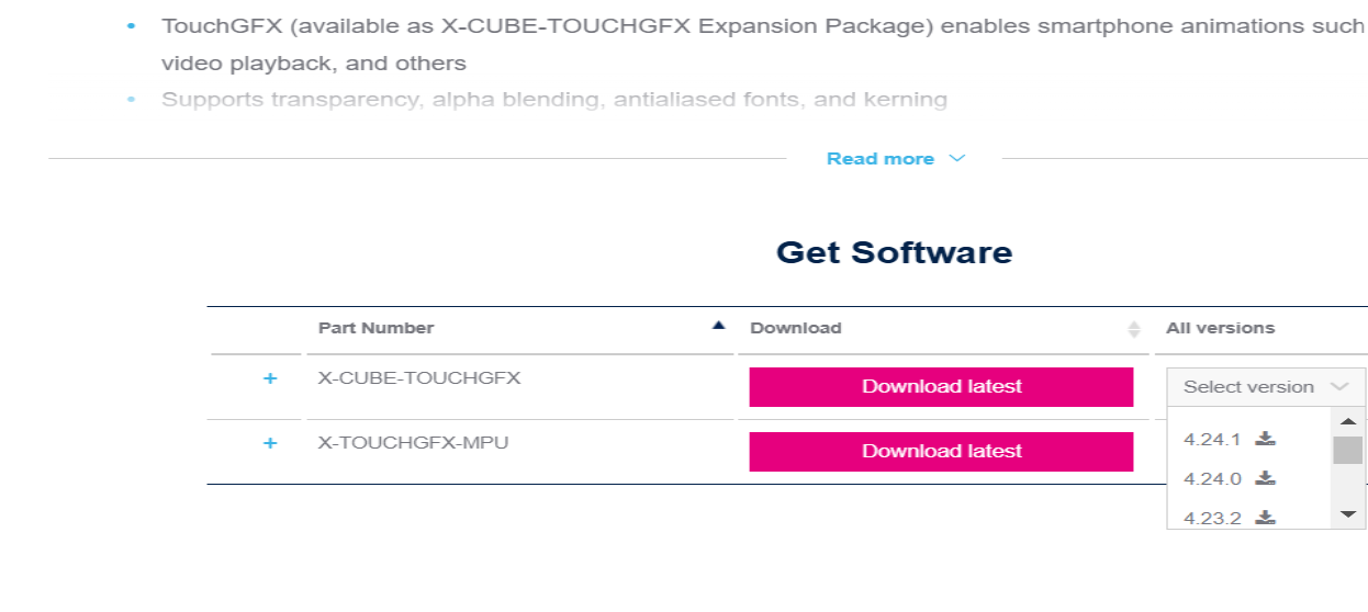 X-TouchGFX Addon 4.25? - STMicroelectronics Community