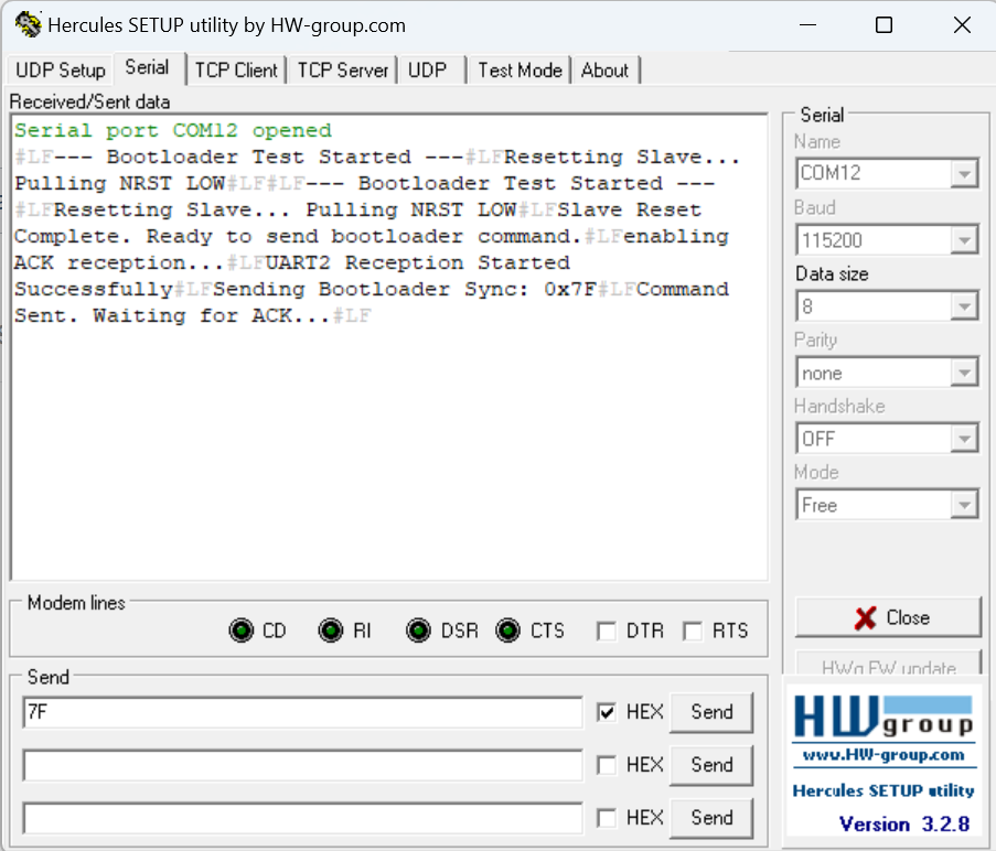 Bootloader Commands - STMicroelectronics Community