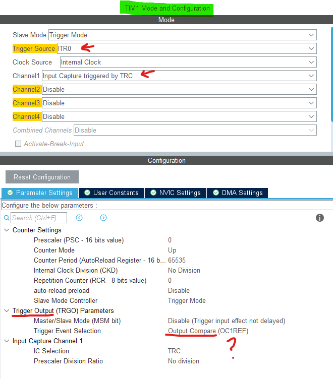Solved: Trigger ADC by TRGO - STMicroelectronics Community