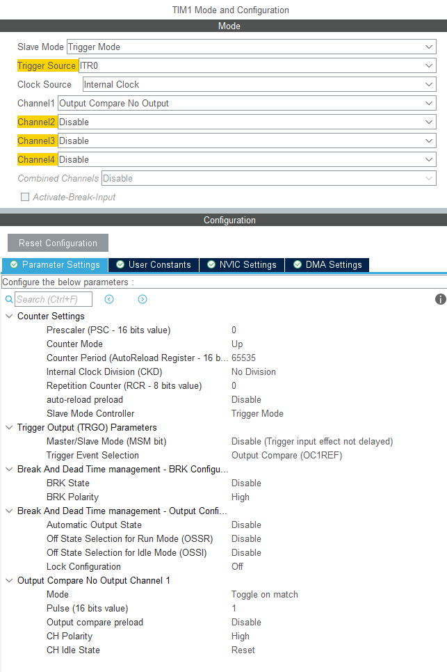 Solved: Trigger ADC by TRGO - STMicroelectronics Community
