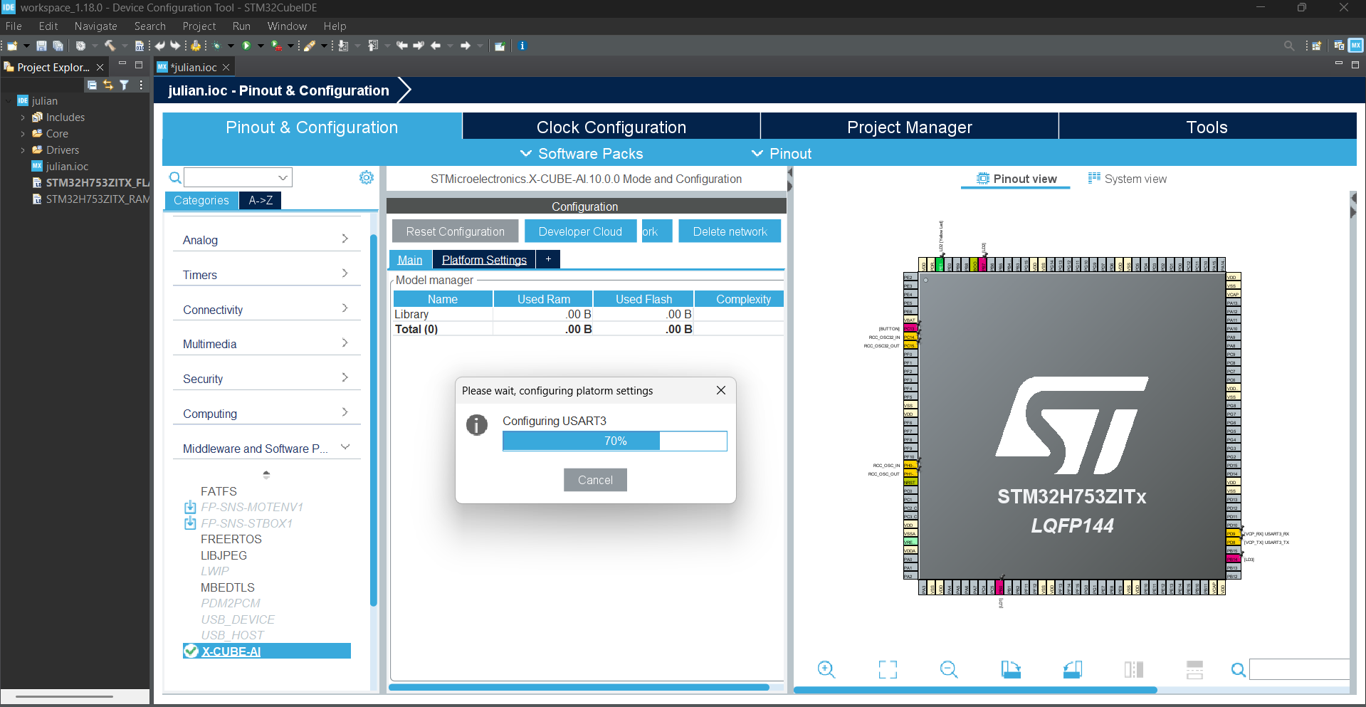 Solved: Deploying a deep learning model on NUCLEO-H753ZI ...