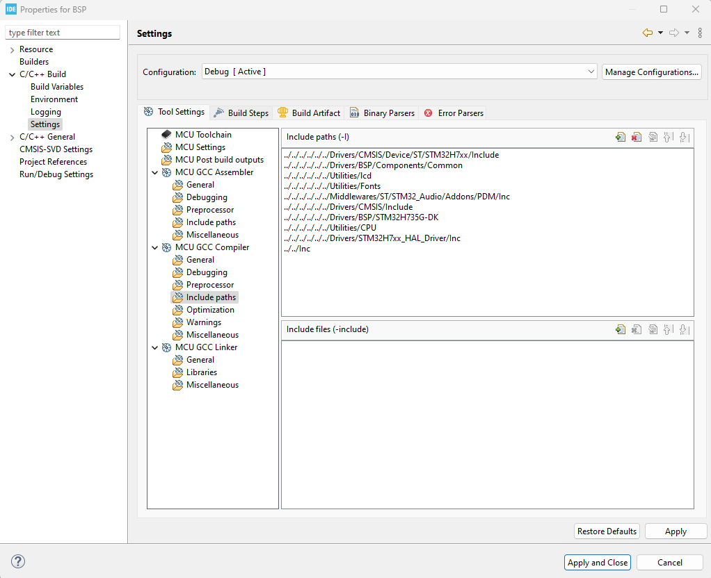 Solved: add drivers BSP for STM32H735G-DK - STMicroelectronics Community