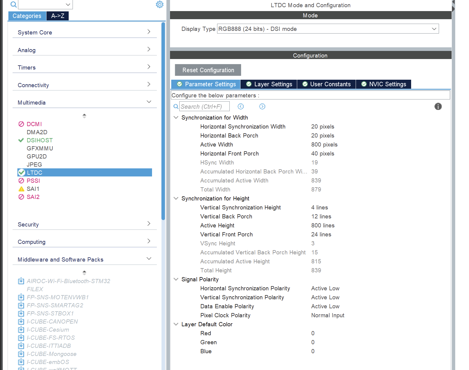 Solved Ltdc Option Not Available As Application Tick So Stmicroelectronics Community