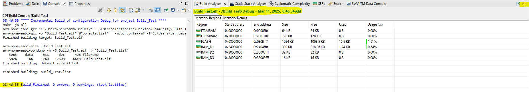 Solved: Build Analyzer issue - Page 2 - STMicroelectronics Community